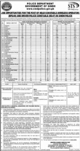 STS Sindh Police Jobs 2025 - Apply Online Sindh Police New Jobs