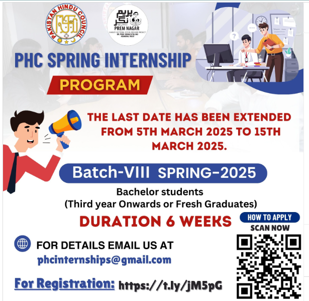 Pakistan Hindu Council Spring Internship Program 2025 - PHC Spring ...