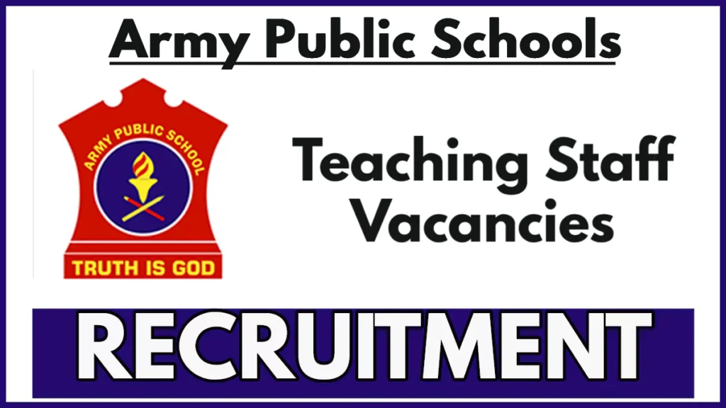 Army Public School (APS) Latest Jobs 2026 - Apply Online For Teacher ...