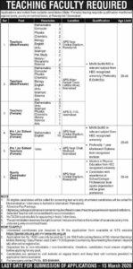 Army Public Schools (APS) Latest Jobs 2026 - Apply Online For Teaching ...