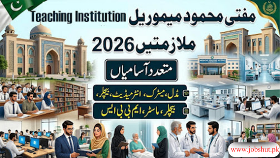 Mufti Mehmood Memorial Medical Teaching Institution Latest Jobs 2026 ...